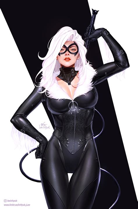 Black Cat And Felicia Hardy Marvel And 1 More Drawn By In Hyuk Lee