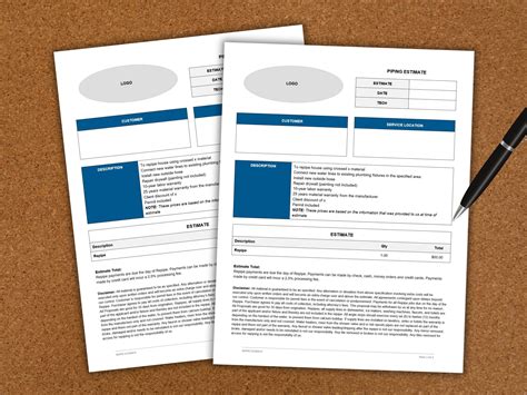 Job Estimate Microsoft Word Contractor Estimate Job Estimate Template Construction Estimate