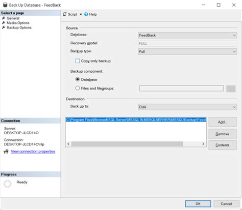 Backup And Restore A Database In SSMS Athen
