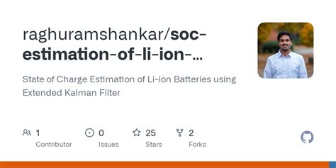 Github Raghuramshankar Soc Estimation Of Li Ion Batteries State Of Charge Estimation Of Li