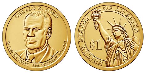 Presidential Dollar Coins 1 Golden Presidents Coins
