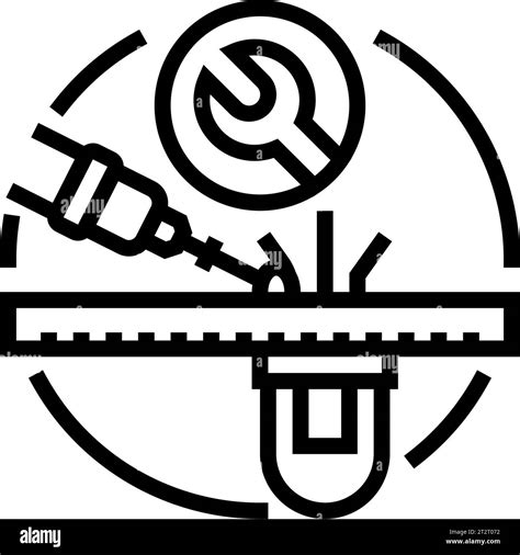 Soldering Components Electronics Line Icon Vector Illustration Stock Vector Image And Art Alamy