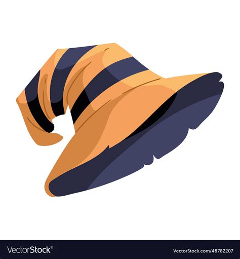 Halloween Witch Hat Costume Royalty Free Vector Image