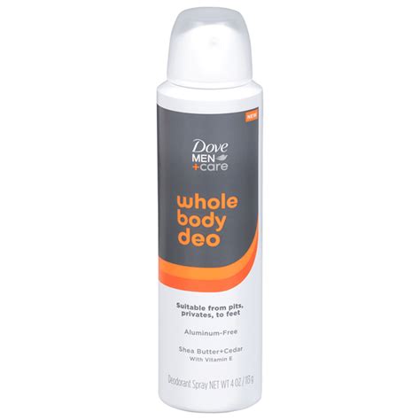 Dove Deodorant Spray Whole Body Shea Butter Cedar 4 Oz Delivery
