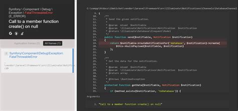 Laravel 58 On Demand Notification Error Call To A Member Function