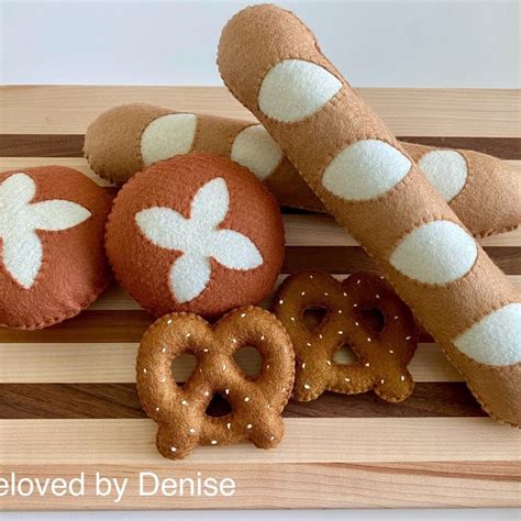 Felt Bread Play Food Etsy