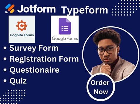 Online Forms Jotform Typeform Cognito Form Google Forms Upwork
