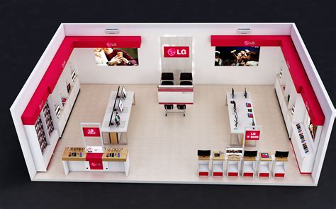 Lg Brand Shop Interior In 3ds Max 2017 Vray 3 5 Cc 2017