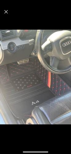Custom Audi A4 Floor Mats Diamond Pattern With Red Stitching Ebay