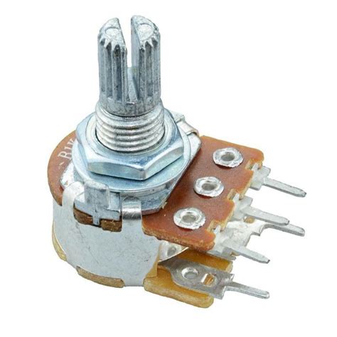 5pcs B100k 100k Ohm Wh148 6pin Linear Dual Rotary Potentiometer Pot Shaft 20mm Stereo Volume