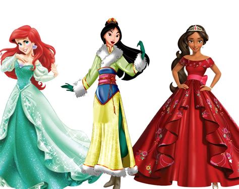 Princess Clipart Png And Svg Princess Png Svg Bundle Cinderella Tiana