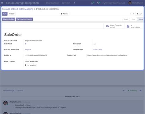 Dropbox Odoo Integration Webkul