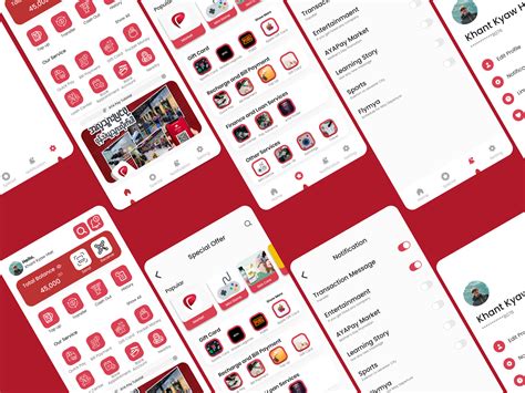 Mobile Banking App UI Design By Khant Kyaw Htet On Dribbble