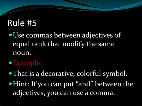 Ppt Using The Comma Powerpoint Presentation Free Download Id2092149