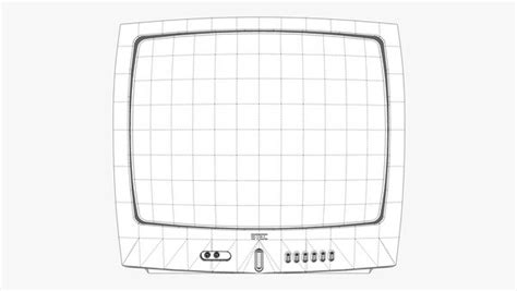 2000년대 초반 Crt 텔레비전 3d 모델 Turbosquid 2259956