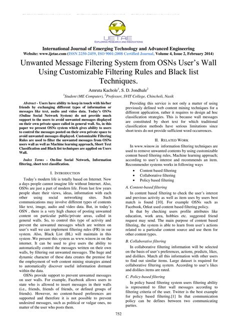 Solution Unwanted Message Filtering System From Osns Users Wall