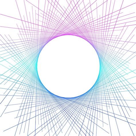 Premium Vector Design Elements Wave Of Many Purple Lines Circle Ring Abstract Vertical Wavy