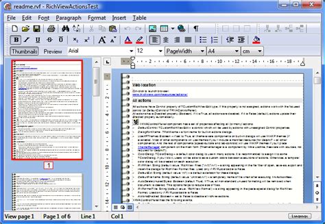 história dos componentes richview para delphi e c builder