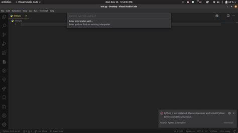 Python Installation Not Found · Issue 14747 · Microsoftvscode Python · Github