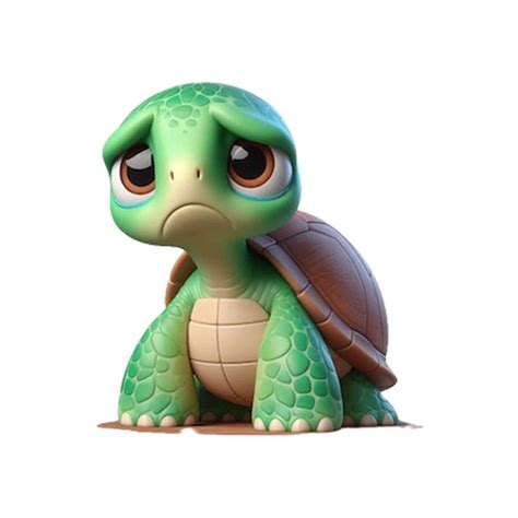 Sad Turtle Stickers By Paul Scott