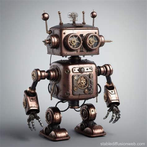 Croquis De Robot Steampunk