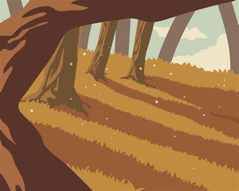 Premium Vector Landscape And Trees