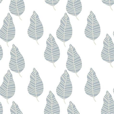 Leaf Seamless Pattern On White Background 24683898 Vector Art At Vecteezy