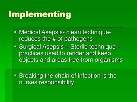 Ppt Asepsis Powerpoint Presentation Free Download Id 1244747