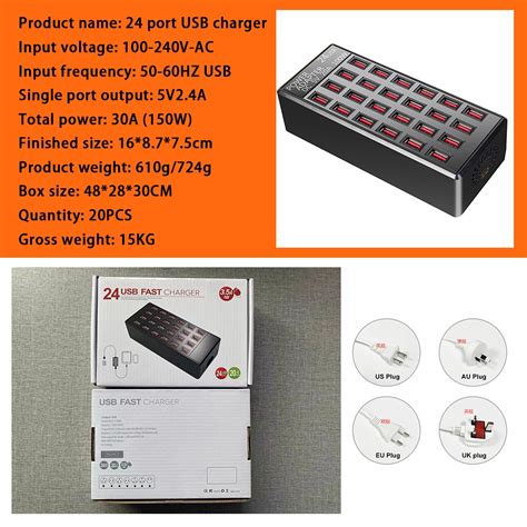 Multi Port W Ports Usb Charger Fast Charging Usb Adapter Usb Hub Universal Phone Desktop