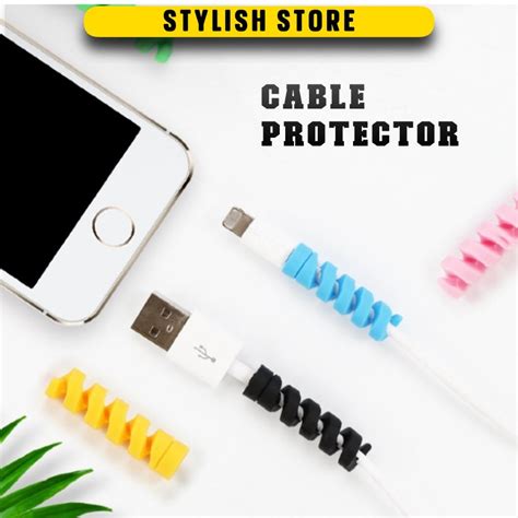 Cable Protector Spiral Charging Cable Protector Usb Type C Cable