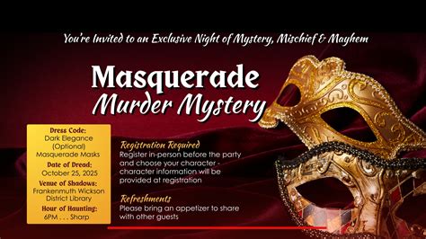 Masquerade Murder Mystery Party