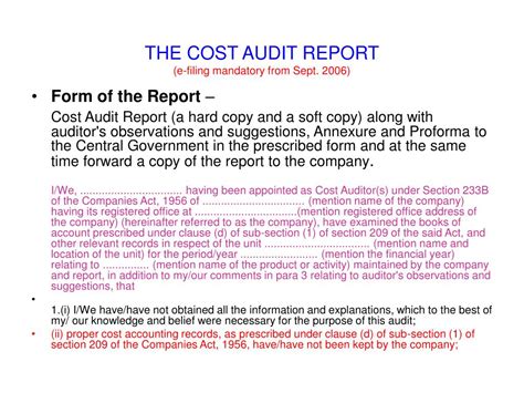 PPT COST AUDIT PowerPoint Presentation Free Download ID 5772658