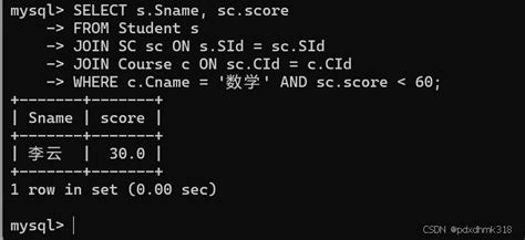 50道sql练习题 Csdn博客