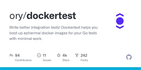 Github Orydockertest Write Better Integration Tests Dockertest Helps You Boot Up Ephermal