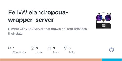 GitHub FelixWieland Opcua Wrapper Server Simple OPC UA Server That Crawls Api And Provides