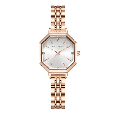 Giordano Analog Watch For Women Classic Octagonal Gloss Finish Dial