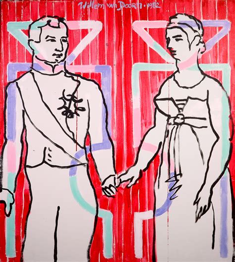 Willem Van Doorn Olieverf Op Doek Dubbelportret Groot Verkocht