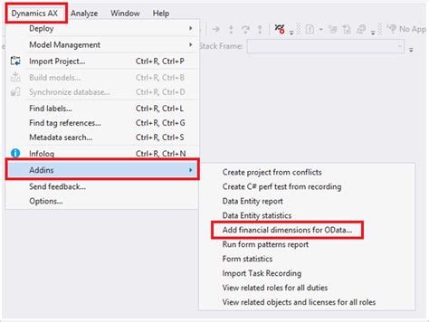 Ax 7 How To Add Financial Dimensions As Separate Columns To Data Entity Ievgens Ax Blog