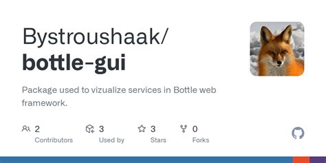 Github Bystroushaakbottle Gui Package Used To Vizualize Services In Bottle Web Framework