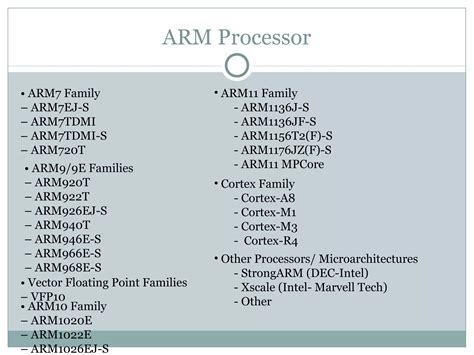 Arm Advance Risc Machine Ppt