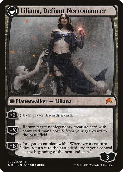 All 13 Liliana Planeswalker Cards In Magic Ranked Draftsim