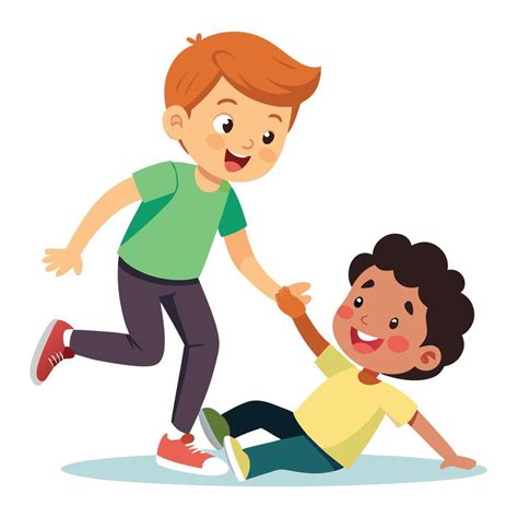 Good Friends Helping Each Other In Need A Heartwarming Moment Of