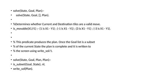 8 Puzzle Problem In Prolog Programming Language Pptx