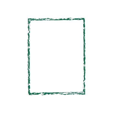 A Rectangular Frame With A Textured Uneven Green Border The Interior Of The Frame Is Blank And