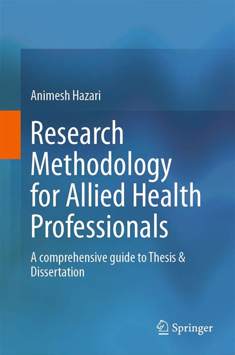 Research Methodology For Allied Health Professionals Ebook By Animesh