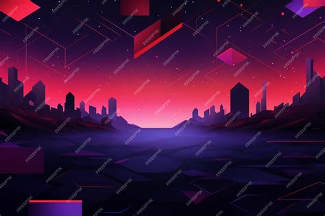 Tech Themed Vector Background With Abstract Premium Ai Generated Vector