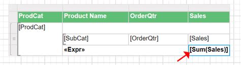 Add Group Header And Footer In Tablix Data Region