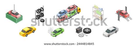 7 287 Isometric Automotive Stock Vectors And Vector Art Shutterstock