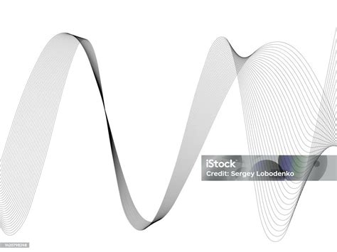 디자인에 대 한 추상 웨이브 요소입니다 디지털 주파수 트랙 이퀄라이저 양식에 일치 시키는 라인 아트 배경입니다 벡터 일러스트입니다 혼합 도구를 사용 하 여 만든 선과