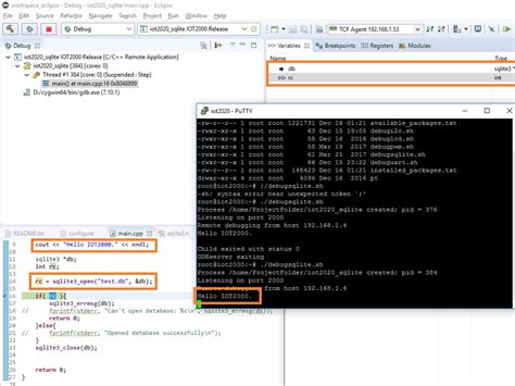 sqlite with c c and eclipse on simatic iot2020